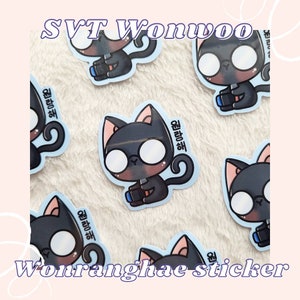 SEVENTEEN WONWOO STICKER | Kawaii Svt Cute Kpop Fanmade Merch Stickers ...