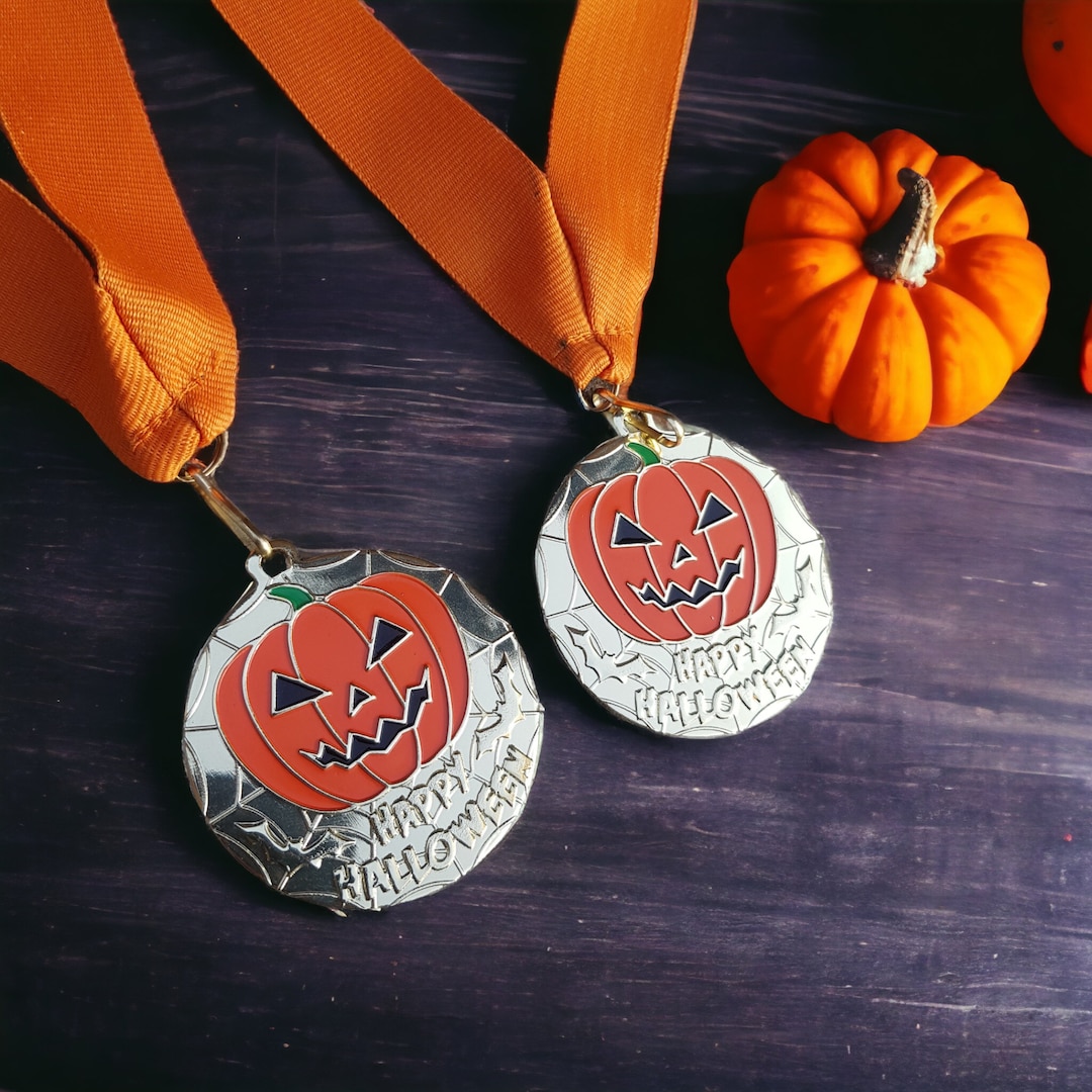 Halloween Medals Personalised Medal Gaming Trick or Treat - Etsy