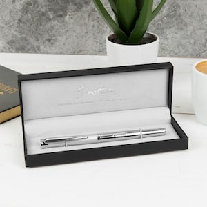 Personalised Stratton Two Tone Rollerball Pen - Custom Engraved ...