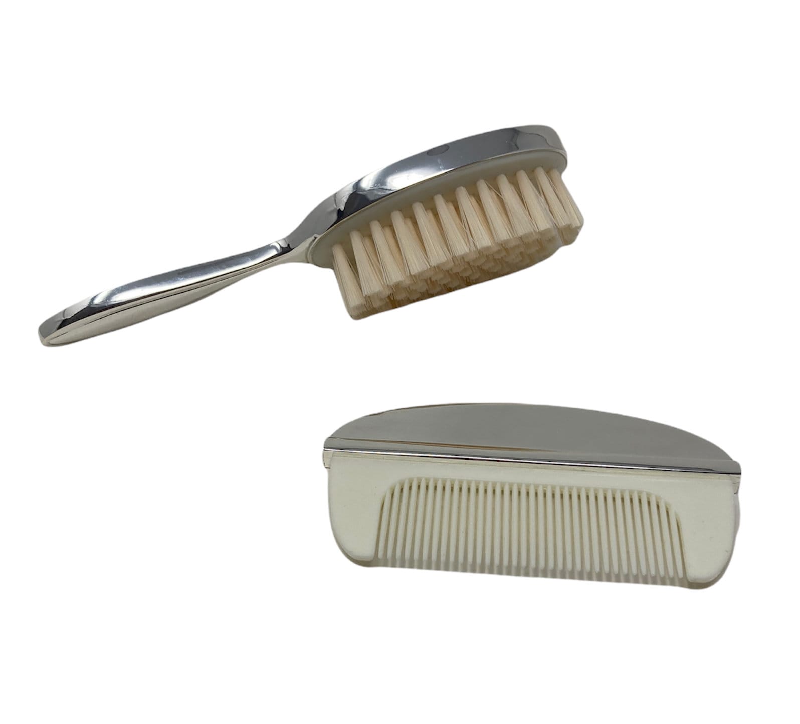 Personalised Silver Plated Brush & Comb Baby Gift Set - Etsy UK