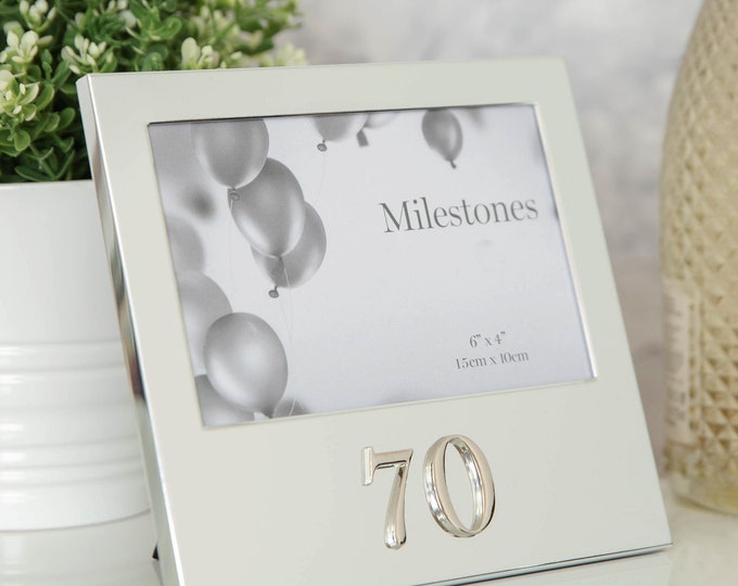 70th Birthday Framed Large Photo Collage Personalised 14 Images Custom ...