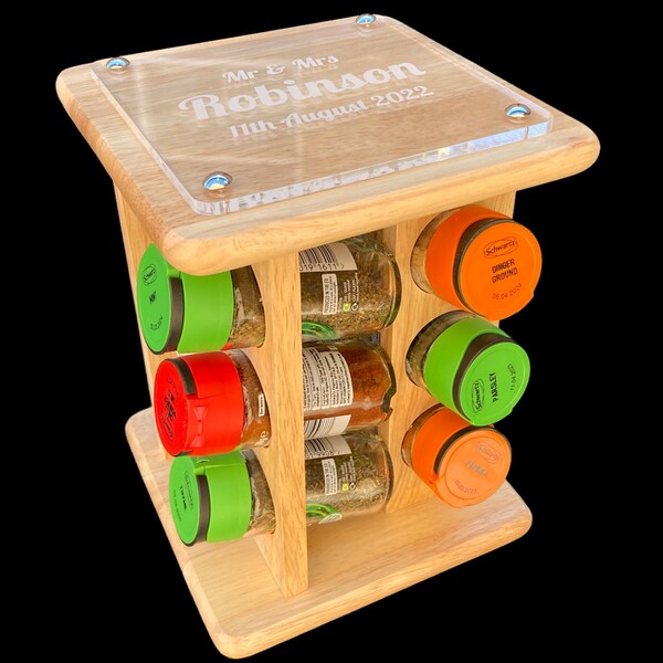 Wooden Spice Rack - Etsy UK