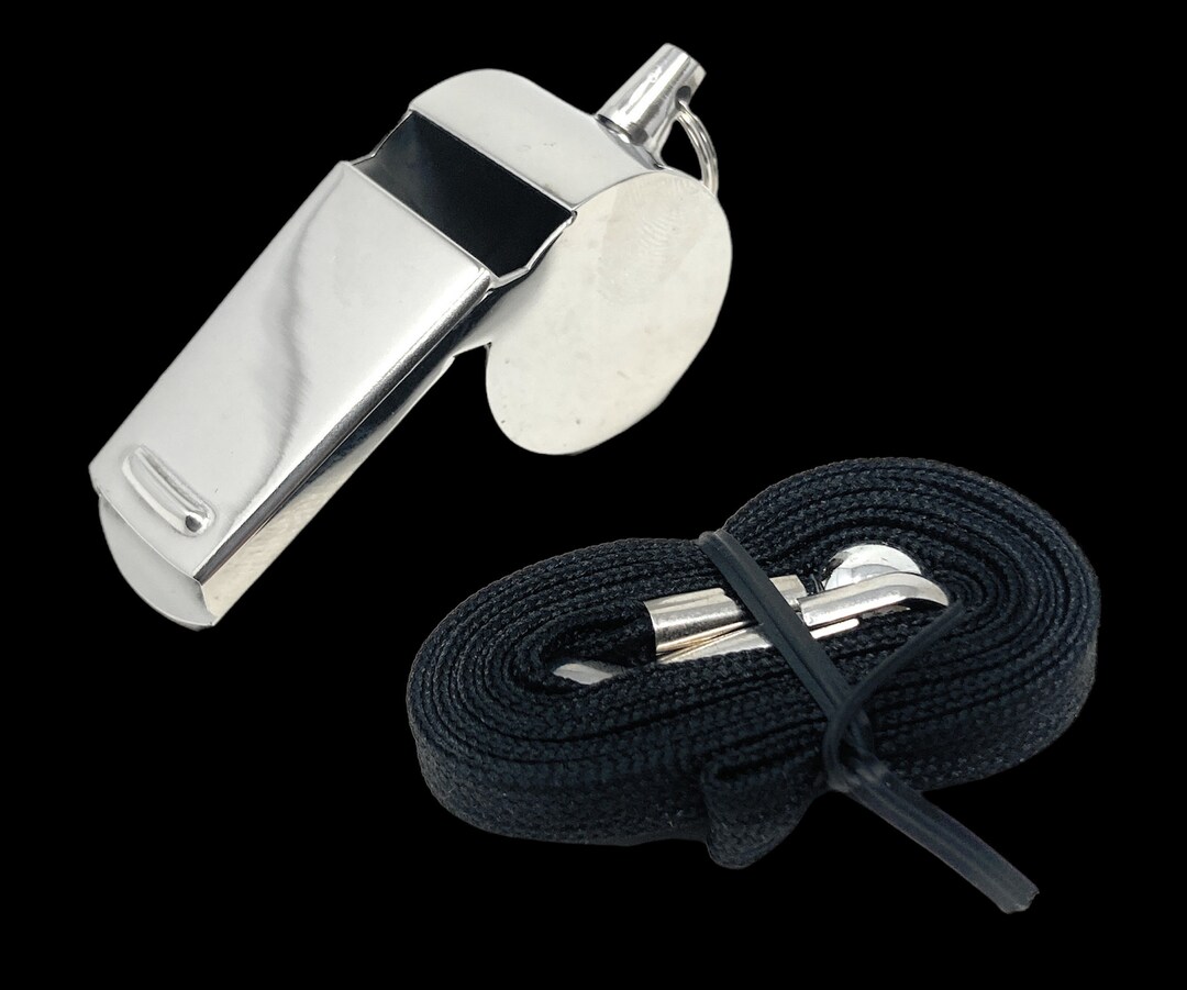 Personalised Chrome Plated Referee Whistle Gift Set - Engraved Teacher ...