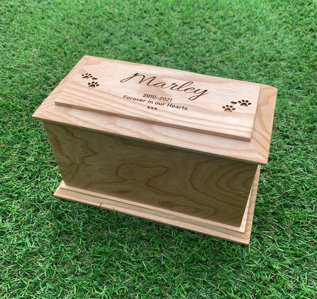 Personalised Solid Ash Pet Memorial Rememberance Ashes Urn Cremation ...