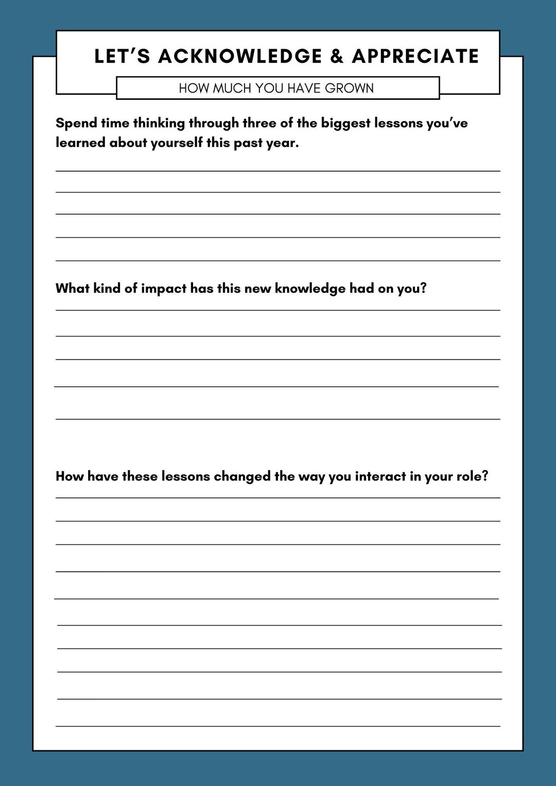 Team Growth Acknowledge- Team Building - Etsy