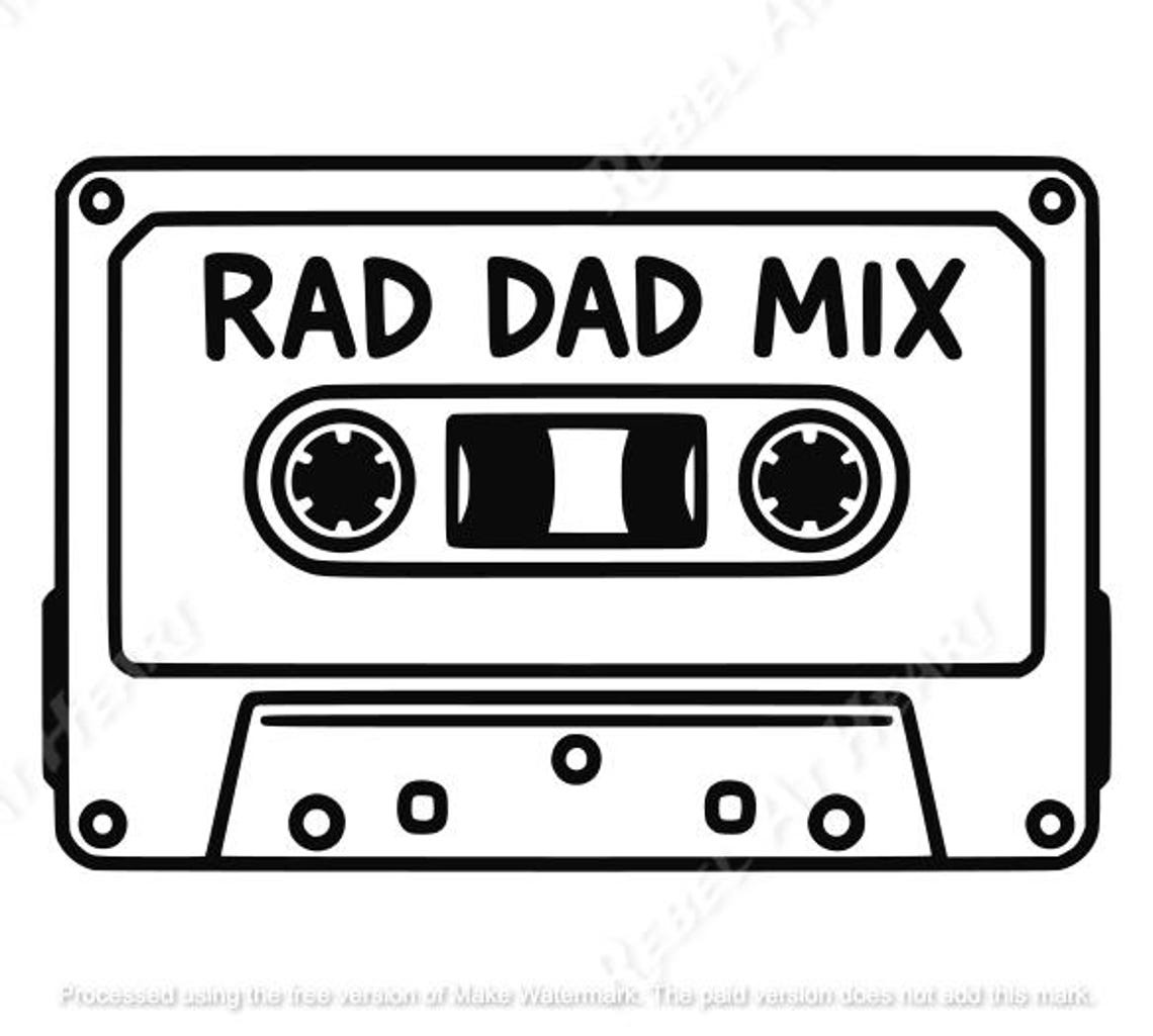 Rad Dad Mix Father's Day SVG Instant Download Digital - Etsy