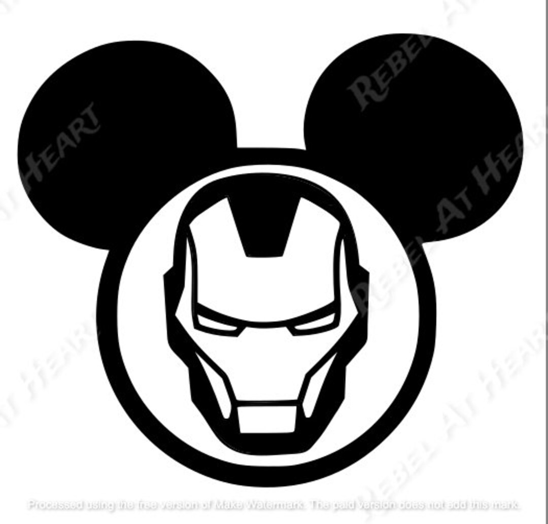 Iron Man Mickey Head SVG, Cricut, Shirt, Instant Download, Digital - Etsy