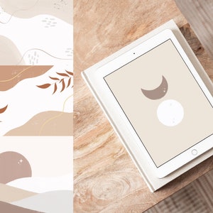 Boho iPad Wallpaper | 2 Sets of Colors | Digital Wallpaper | Boho ...