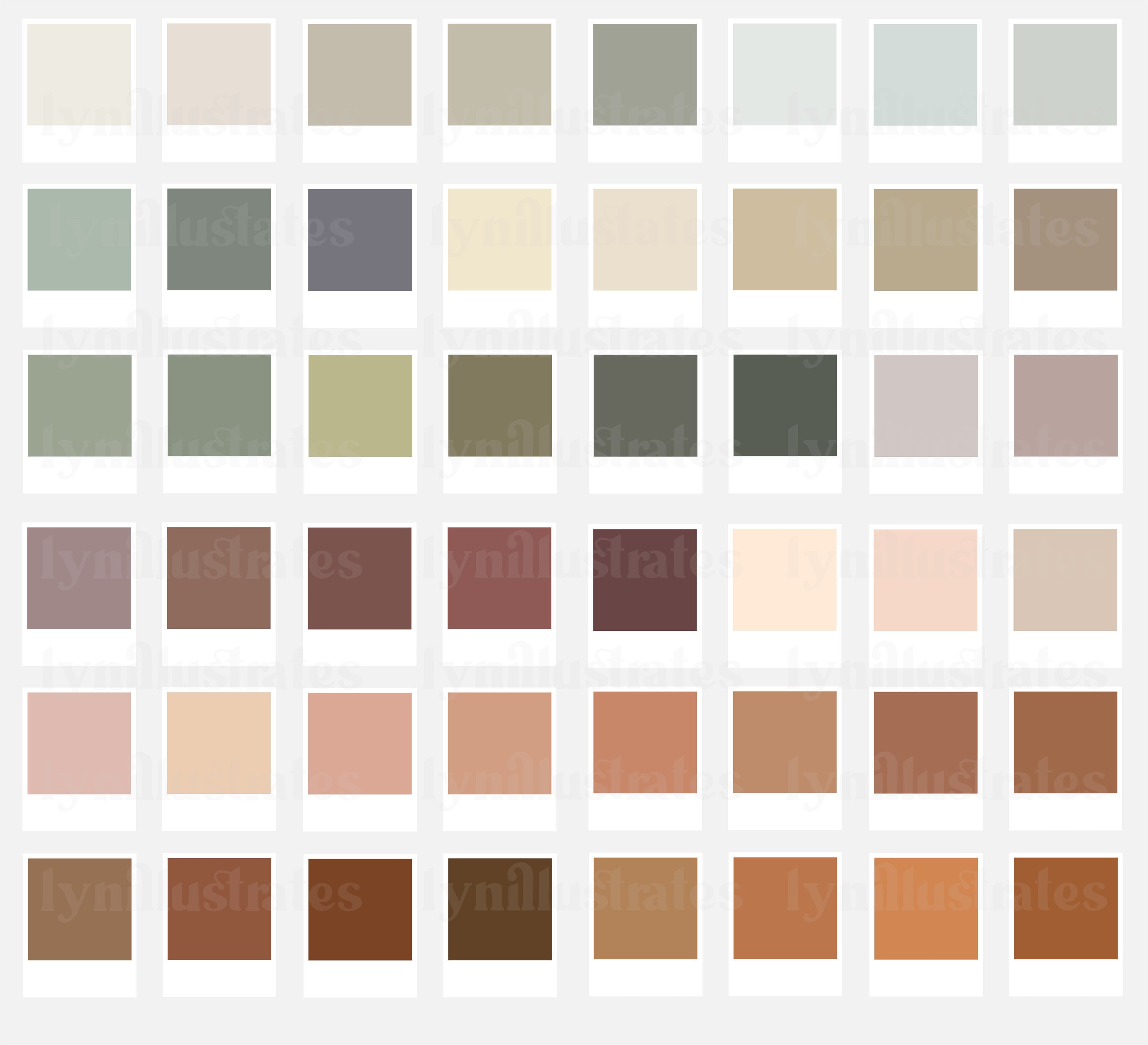 48 Neutral Unlabeled Pantone Folder Icons MacBook Folder - Etsy