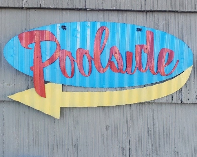 Lakeside Lounge Retro Corrugated Metal Sign Boats Boat Dock - Etsy