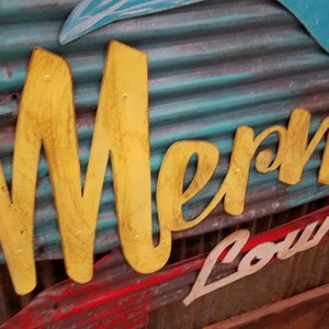 Mermaid Lounge Retro Corrugated Metal Sign, FREE SHIPPING, Boat Dock ...