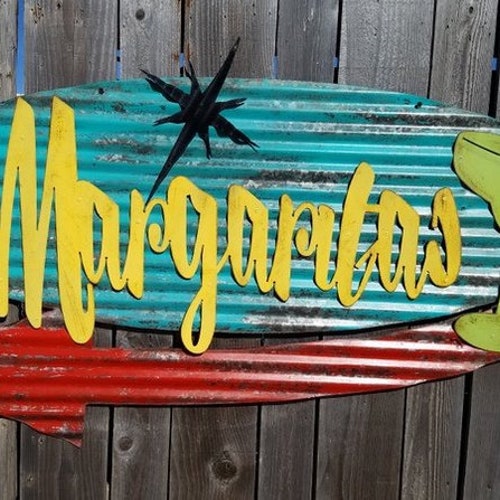 Poolside Lounge Mid-century Retro Painted Flat Metal/vintage - Etsy