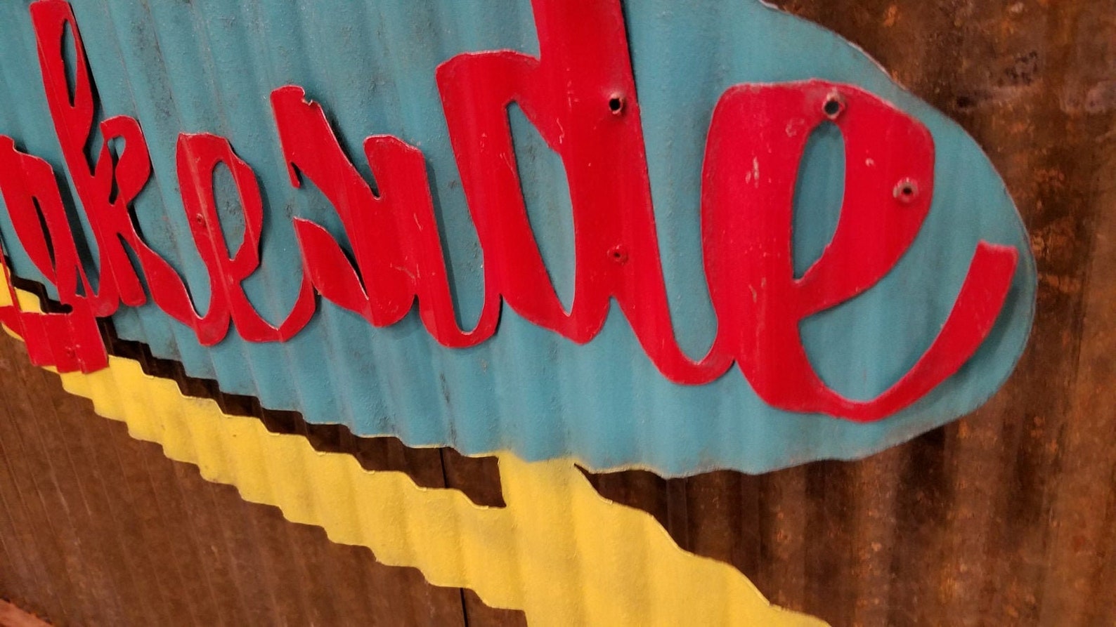 Lakeside Mid-century Retro Metal Sign/cabin/fishing/lodge/boat - Etsy