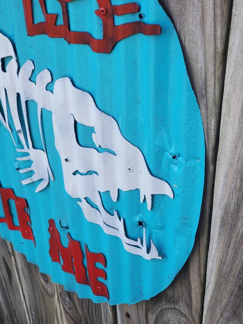 Salt Life Retro Metal Sign / Fishing Corrugated Metal Sign / - Etsy