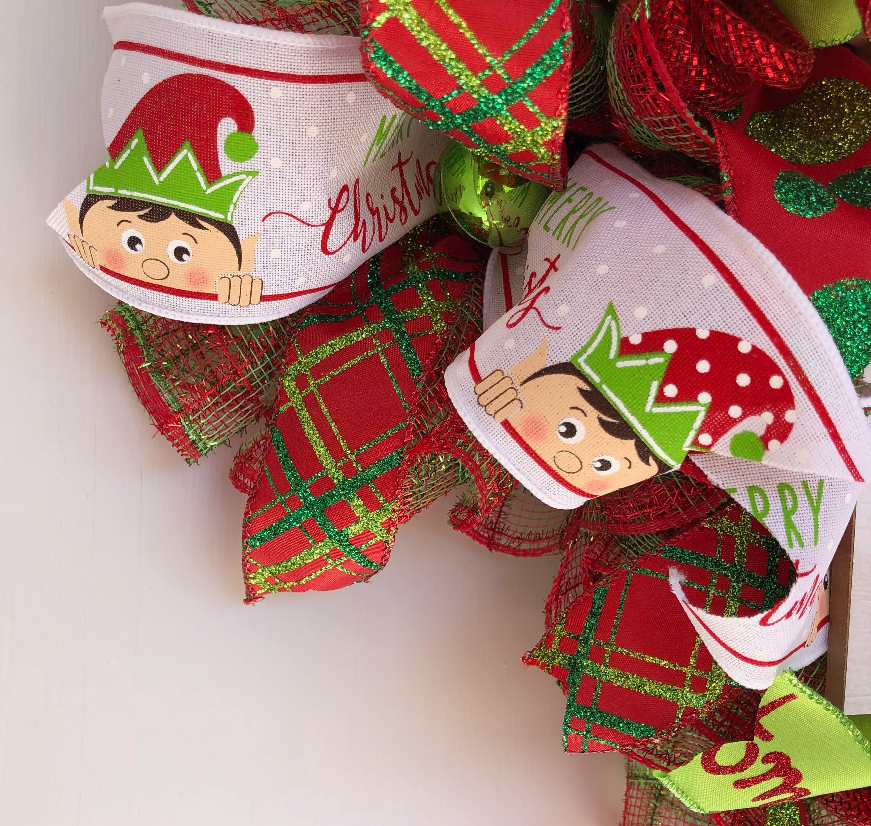 Christmas Wreath Elf Decor This House is Under Elf Watch - Etsy