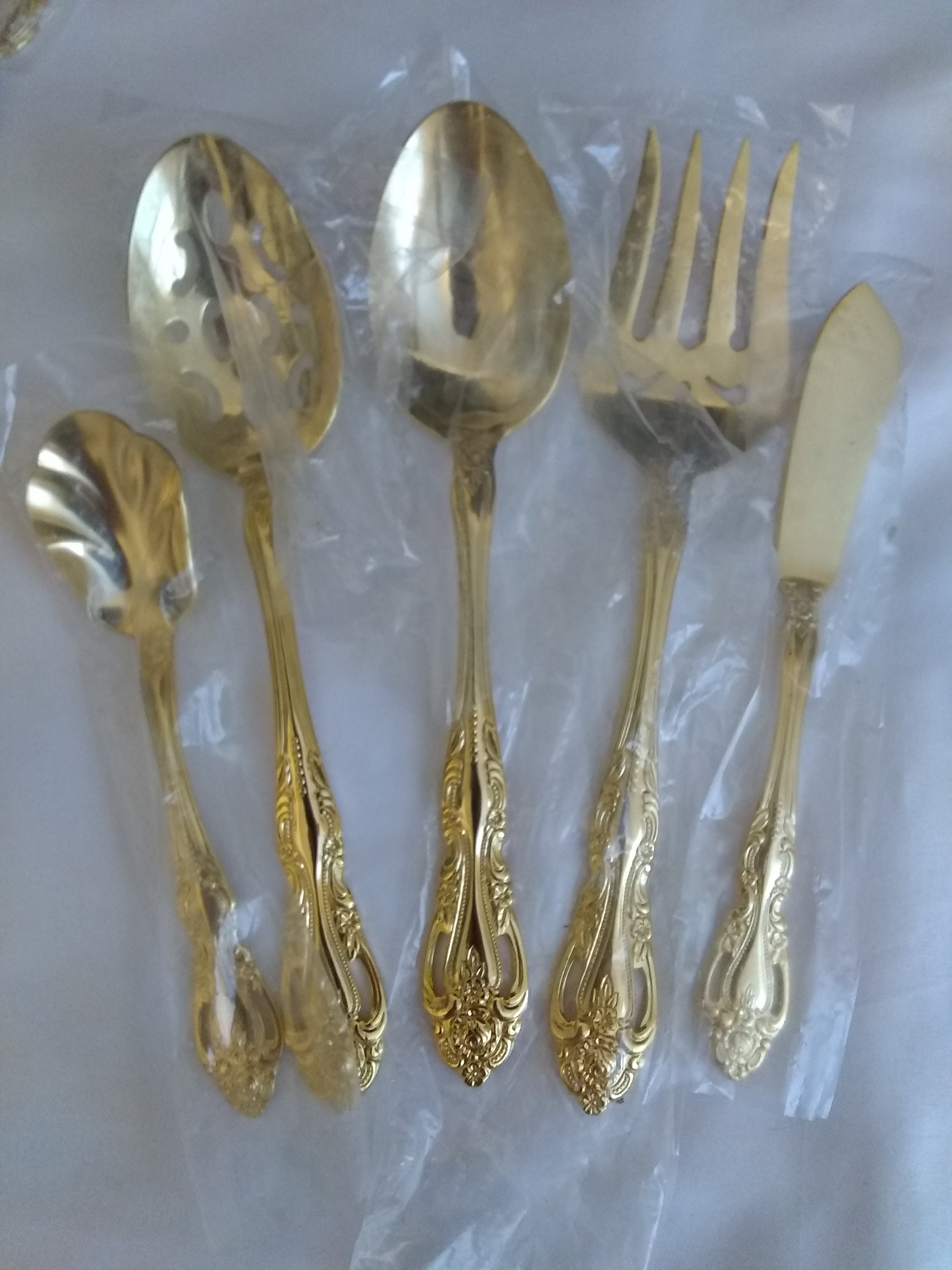 Reed and Barton Electroplate Gold Flatware/reed and Barton - Etsy