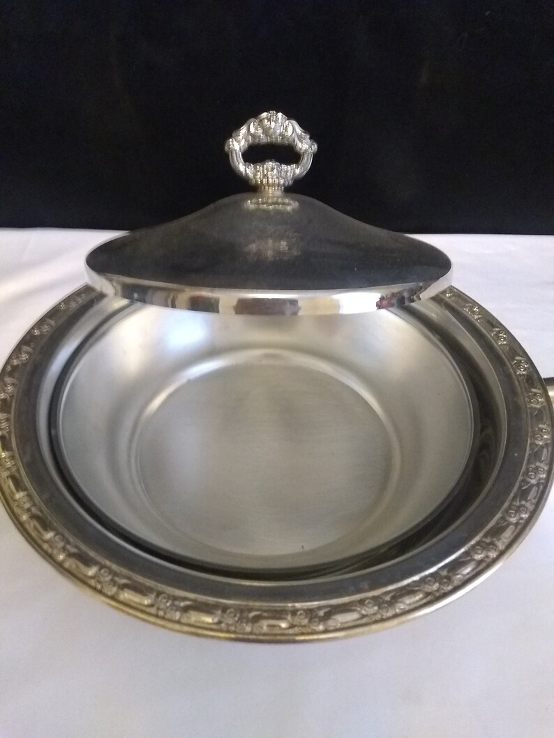 Elegant Silver Frypan/Ornate Silver Pan/Large Silver Serving | Etsy