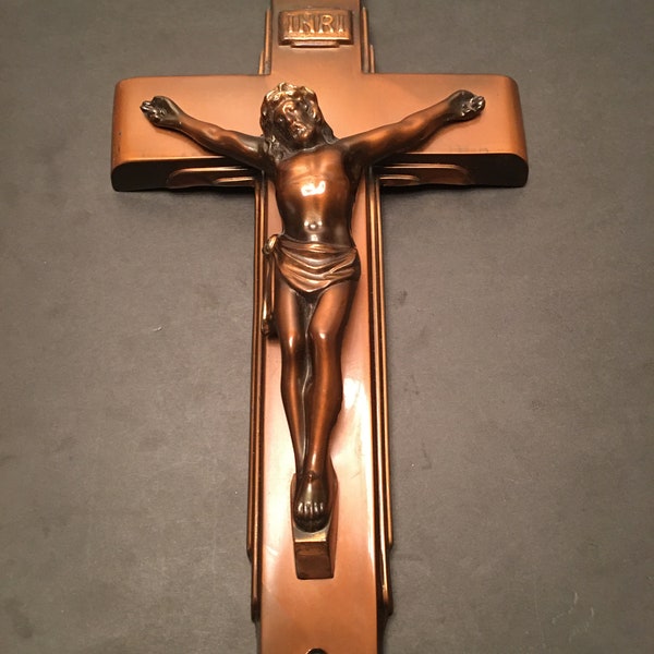 Copper Crucifix - Etsy