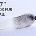 Realistic Faux Fur Snow Leopard Ear and Tail Set Anime Cosplay Tail and ...