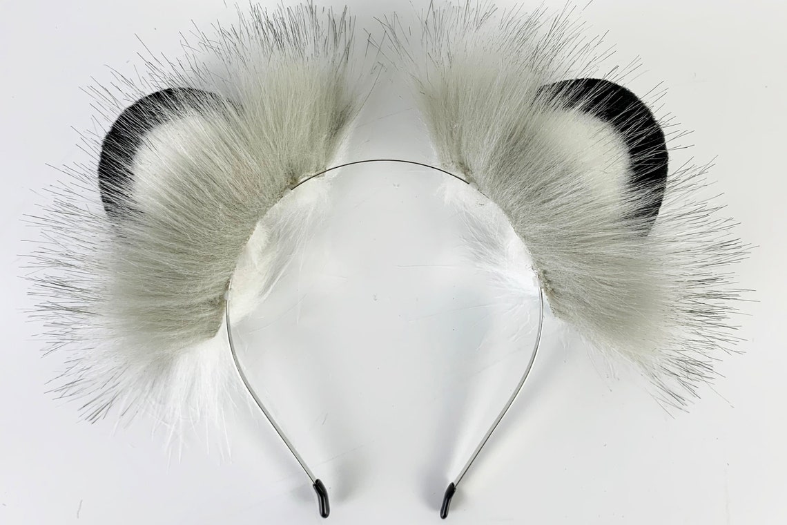 Realistic Faux Fur Snow Leopard Ear and Tail Plug Set Tug Tail | Etsy