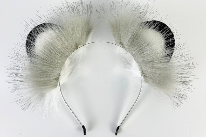Realistic Faux Fur Snow Leopard Ear and Tail Set Anime Cosplay Tail and ...