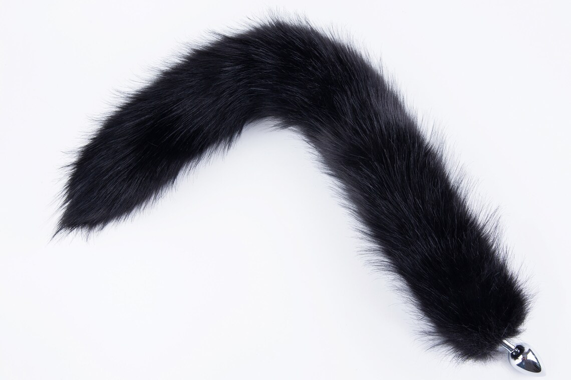 Tail Butt Plug Bdsm Butt Plug Black Cat Tail Plug Black Cat Etsy