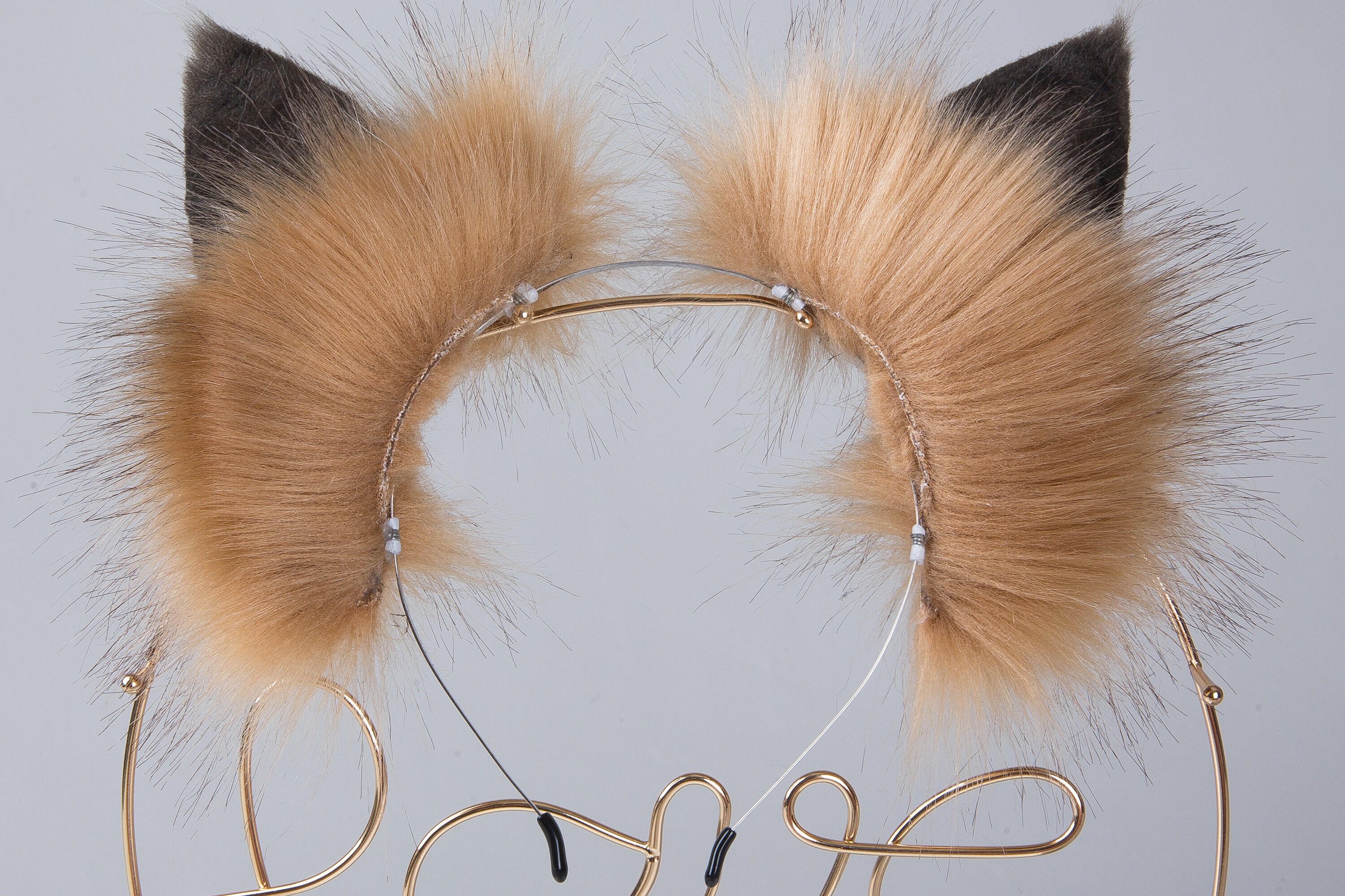 Brown Black Fox Tail Plug and Ear Neko Ear and Tail Set Neko - Etsy