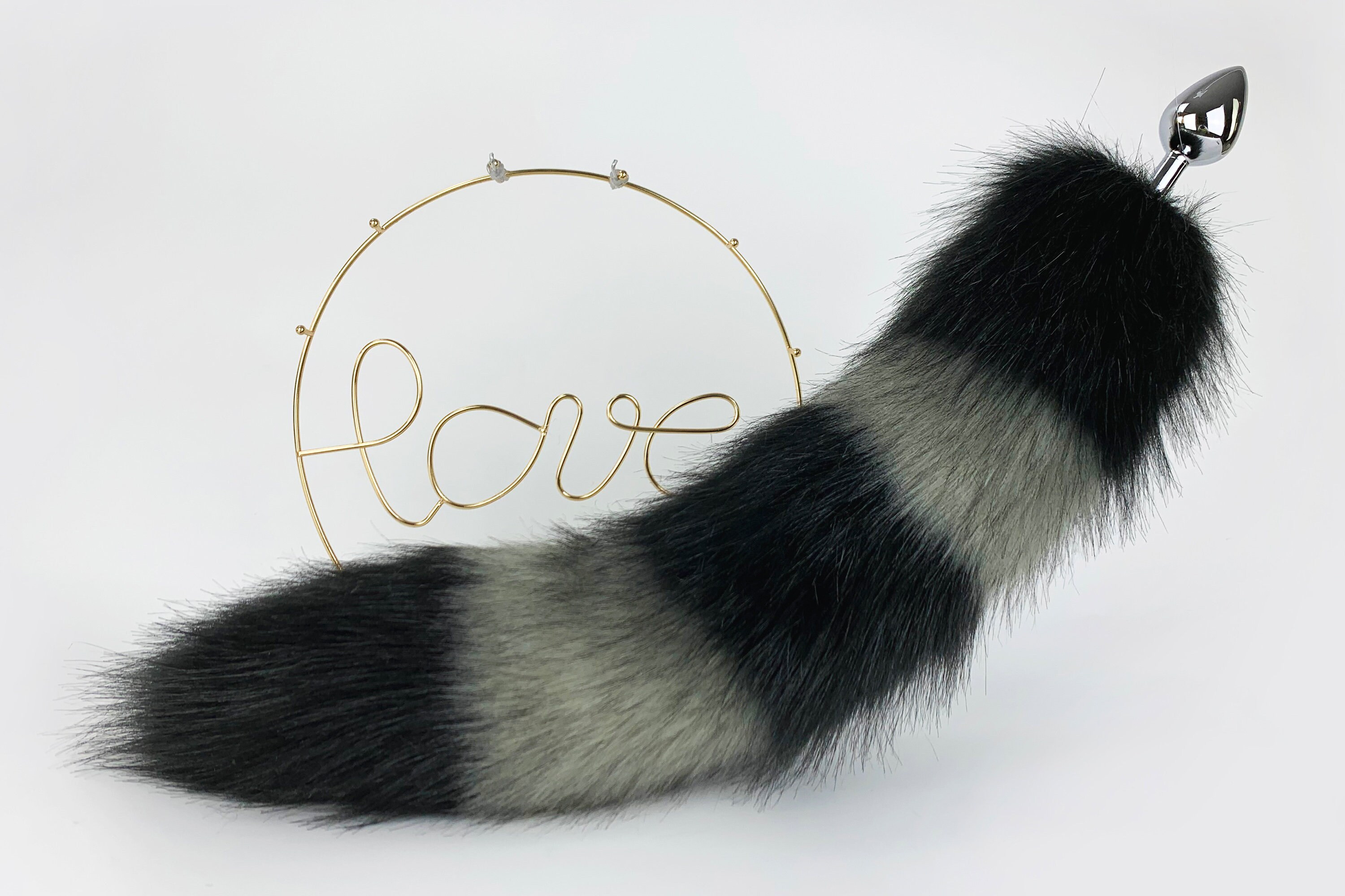 Faux Fur Raccoon Ear and Tail Plug Set Raccoons Ear and Tail | Etsy