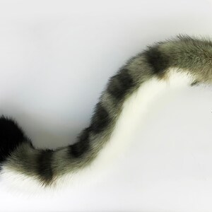 Realistic Faux Fur Snow Leopard Ear and Tail Set Anime Cosplay Tail and ...