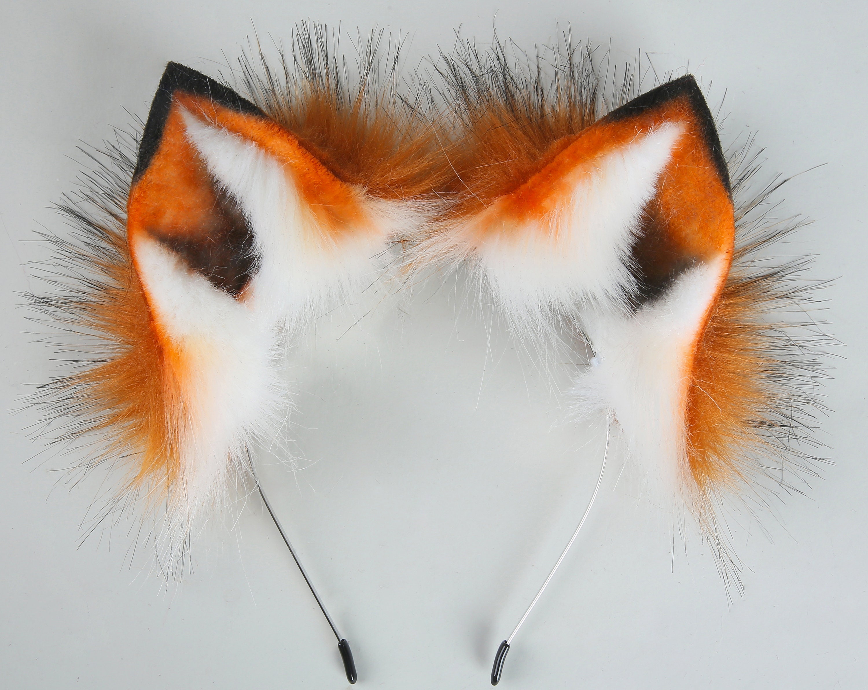 Red Fox Tail Plug and Ear Set Fox Ear Fluffy Wolf Tail Butt - Etsy