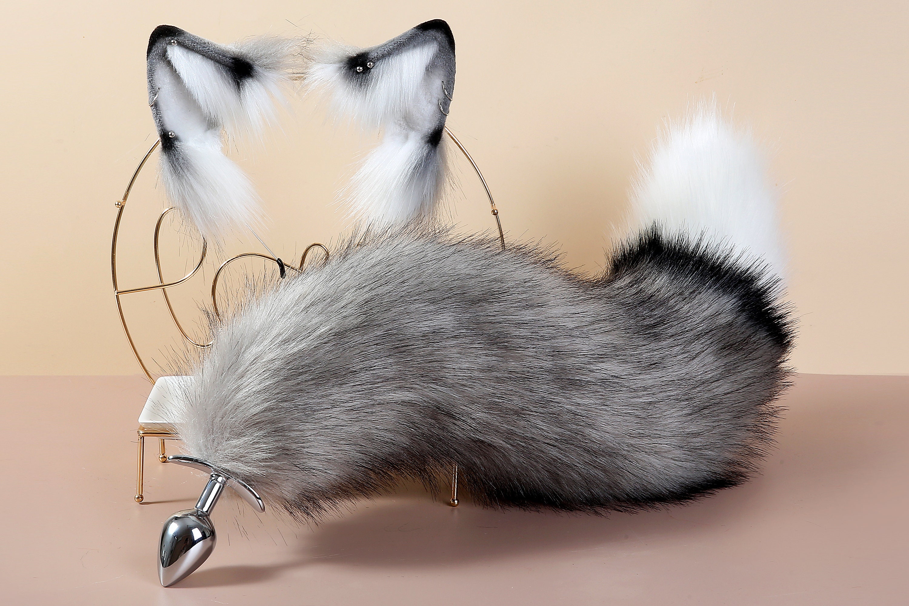 Fox Tail Plug and Ear Set Fox Ear and Tail Butt Plug Wolf Tail - Etsy