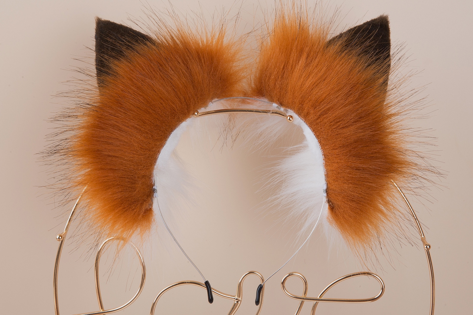 Red Fox Ear Headband Faux Fur Wolf Ear Cat Ear Cosplay Ear - Etsy