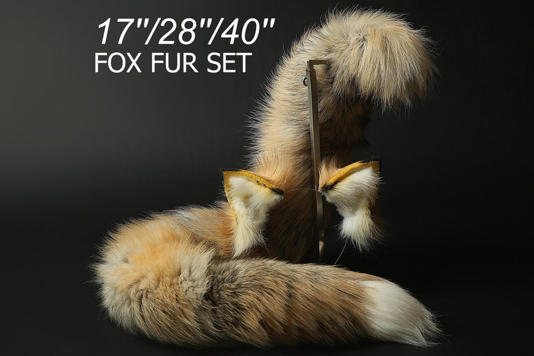 Fox Tail and Ear Set Fox Ear and Tail Cosplay Wolf Tail and Ears Cat ...