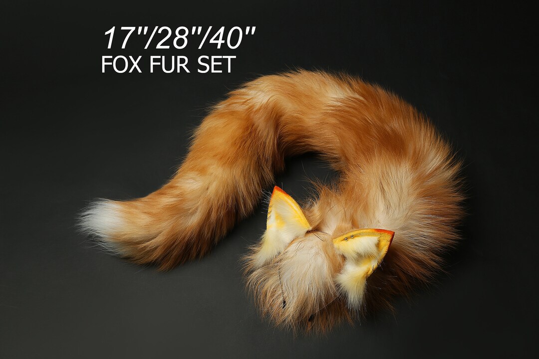 Fox Tail Plug And Ear Set Fox Ear And Tail Buttplug Wolf Tail Butt Plug Anal Plug Tail Cat Ear