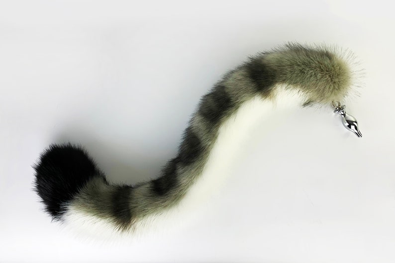 Realistic Faux Fur Snow Leopard Ear and Tail Plug Set Tug Tail | Etsy