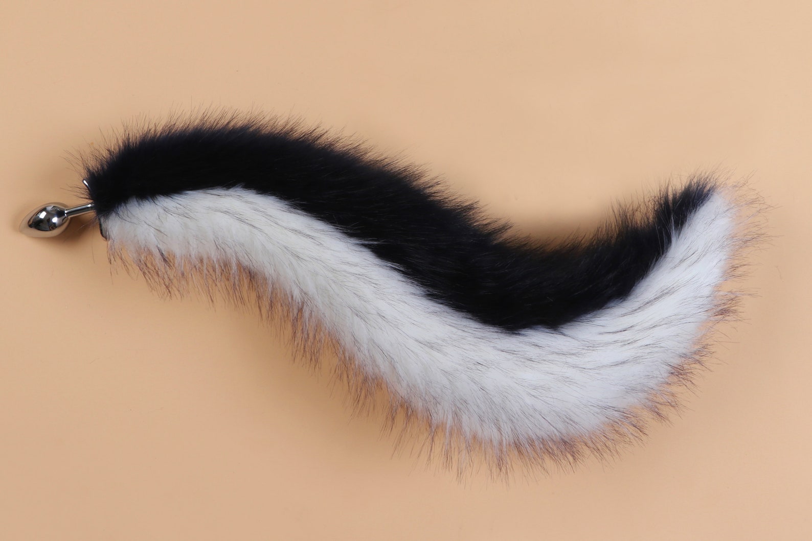 White Black Blue Fox Tail Plug and Ears Set Detach Curly Tail - Etsy