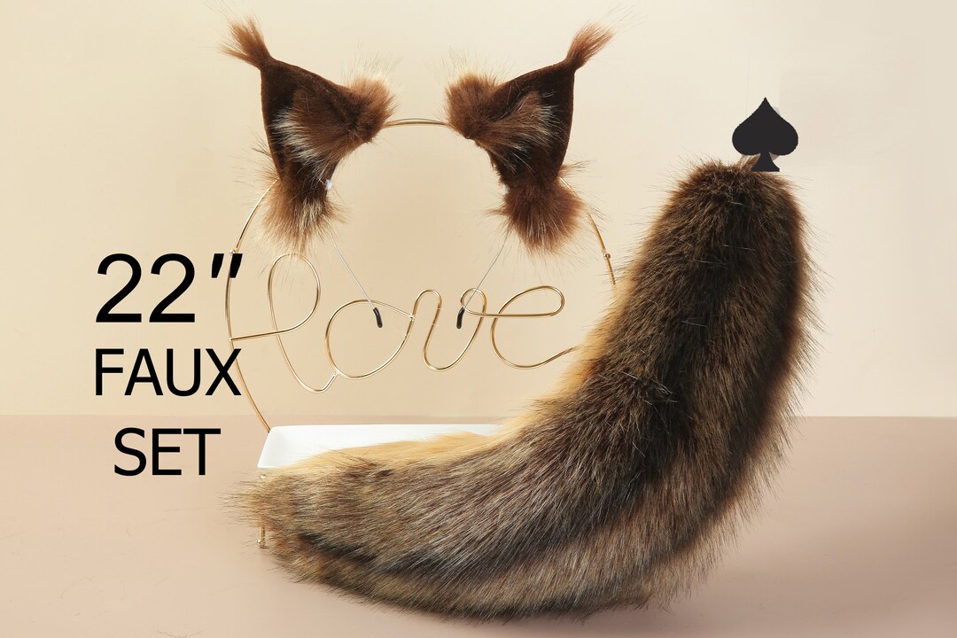 Squirrel Tail Plug and Ear Set Squirrel Ear and Tail Plug Set - Etsy