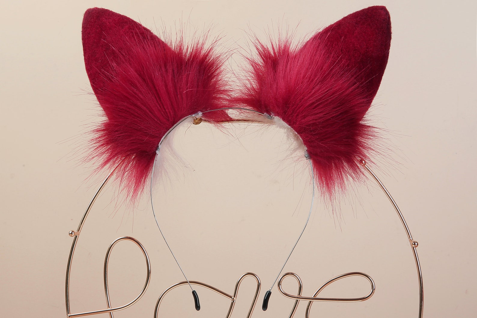 Rose Red Bunny Ear and Tail Plug Set Rabbit Tail Butt Plug and | Etsy