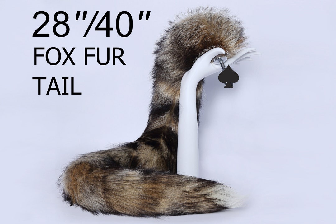 Aliriga Fox Tail Plug Brown Fox Fur Fox Tail Butt Plug Wolf Tail Plug ...