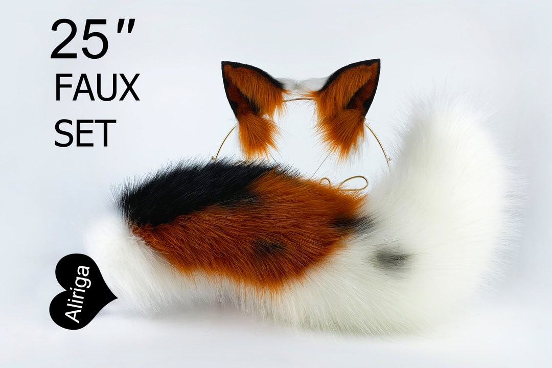 Border Collie Dog Ear and Tail Set Puppy Ear Headband Shepherd Ear and ...