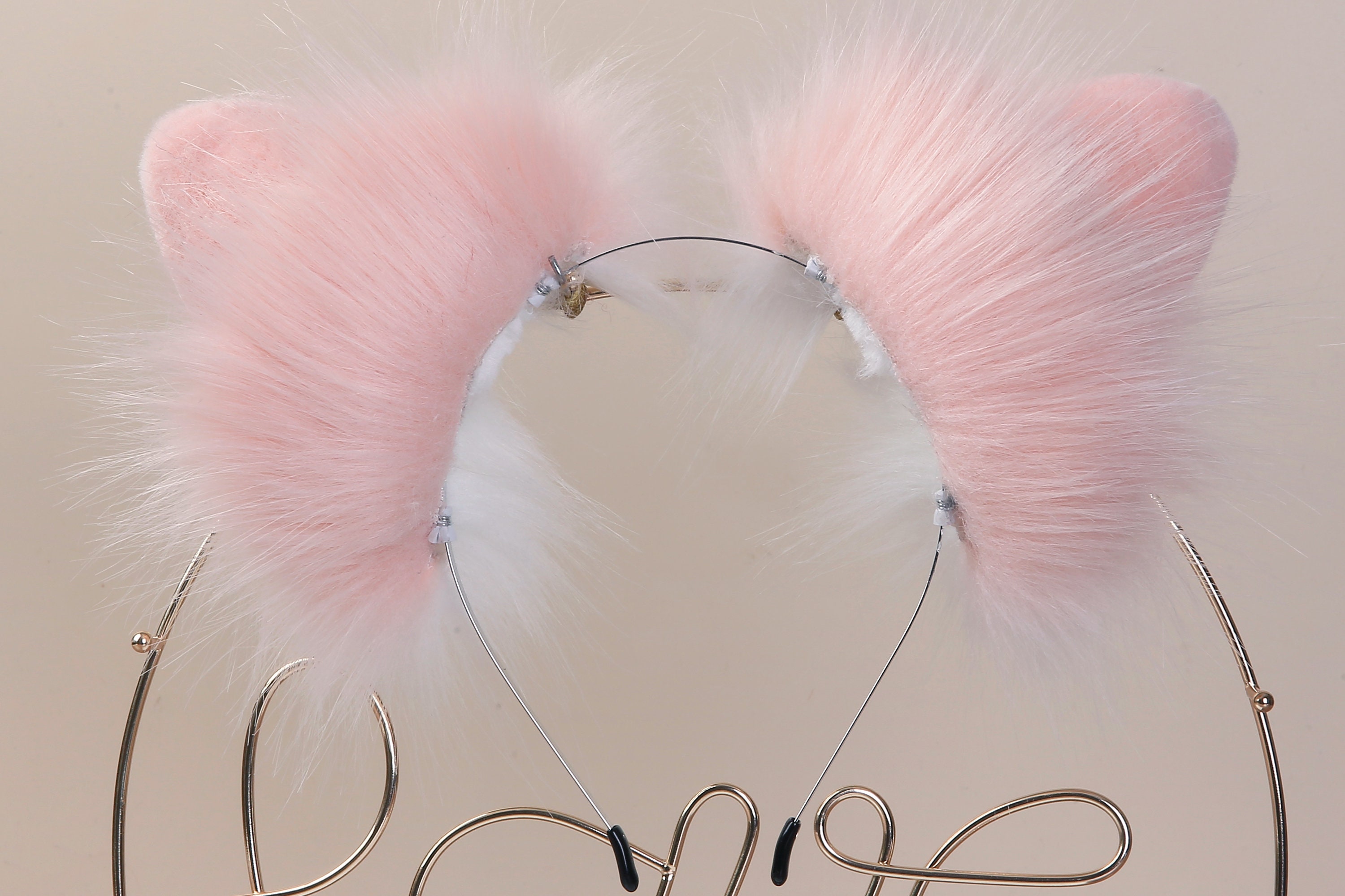 Pink Cat Ear Headband Faux Fur Kitten Ear Cosplay Neko Ear - Etsy
