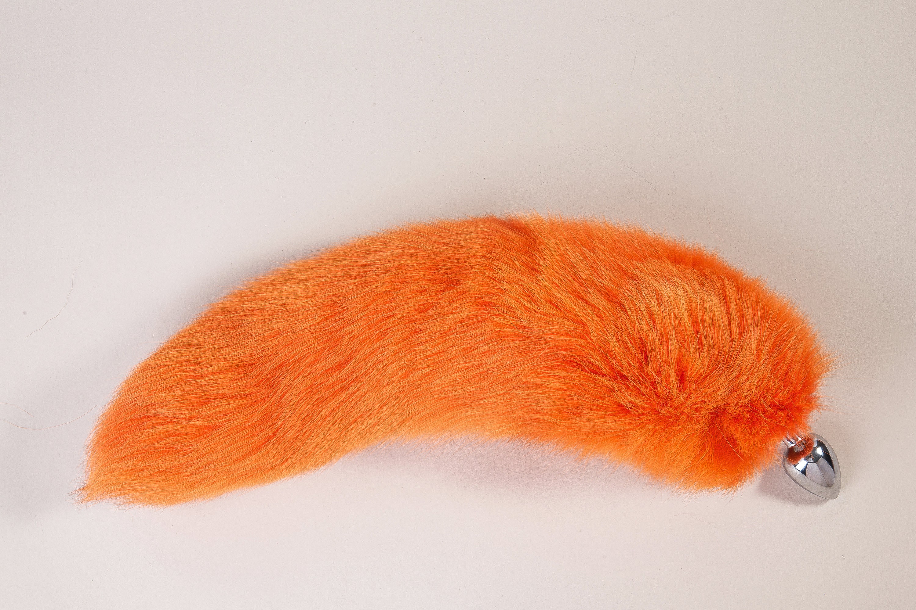 Orange Real Fox Fur Butt Plug Tail Buttplug Fox Tail Plug - Etsy