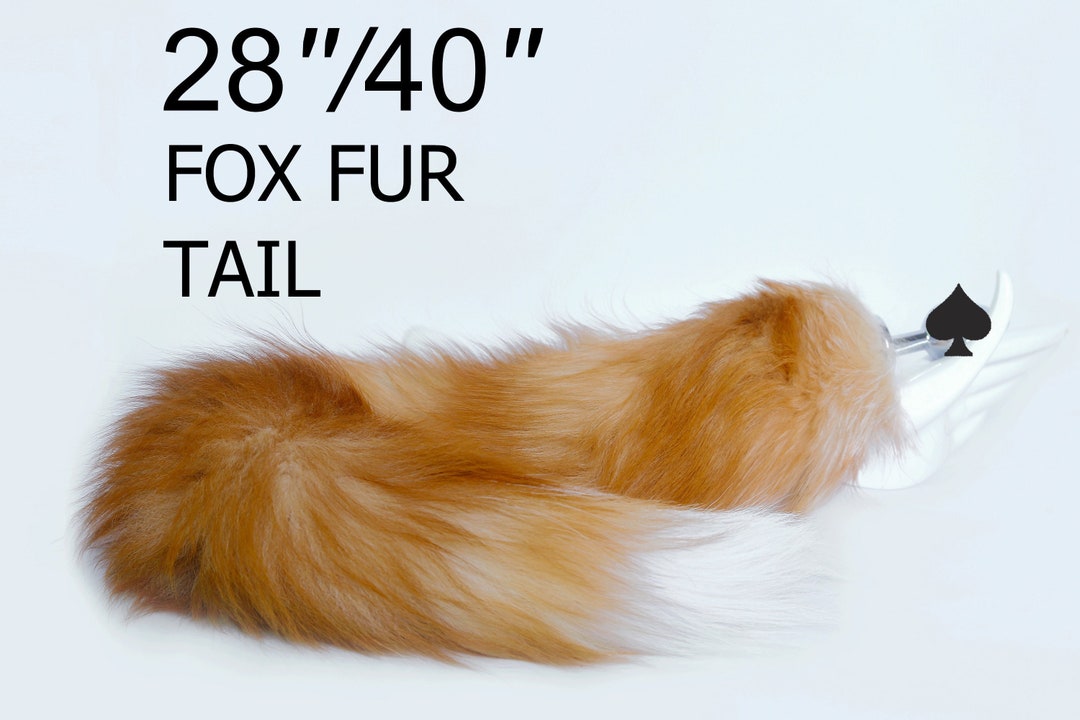 Aliriga Fox Tail Plug Brown Fox Fur Fox Tail Butt Plug Wolf Tail Plug ...