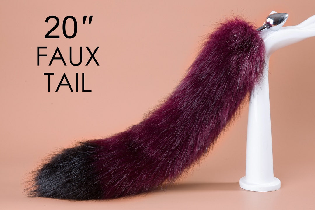 Faux Fur Fox Tail Plug Detach Fox Tail Butt Plug Tail Buttplug Wolf Sex ...