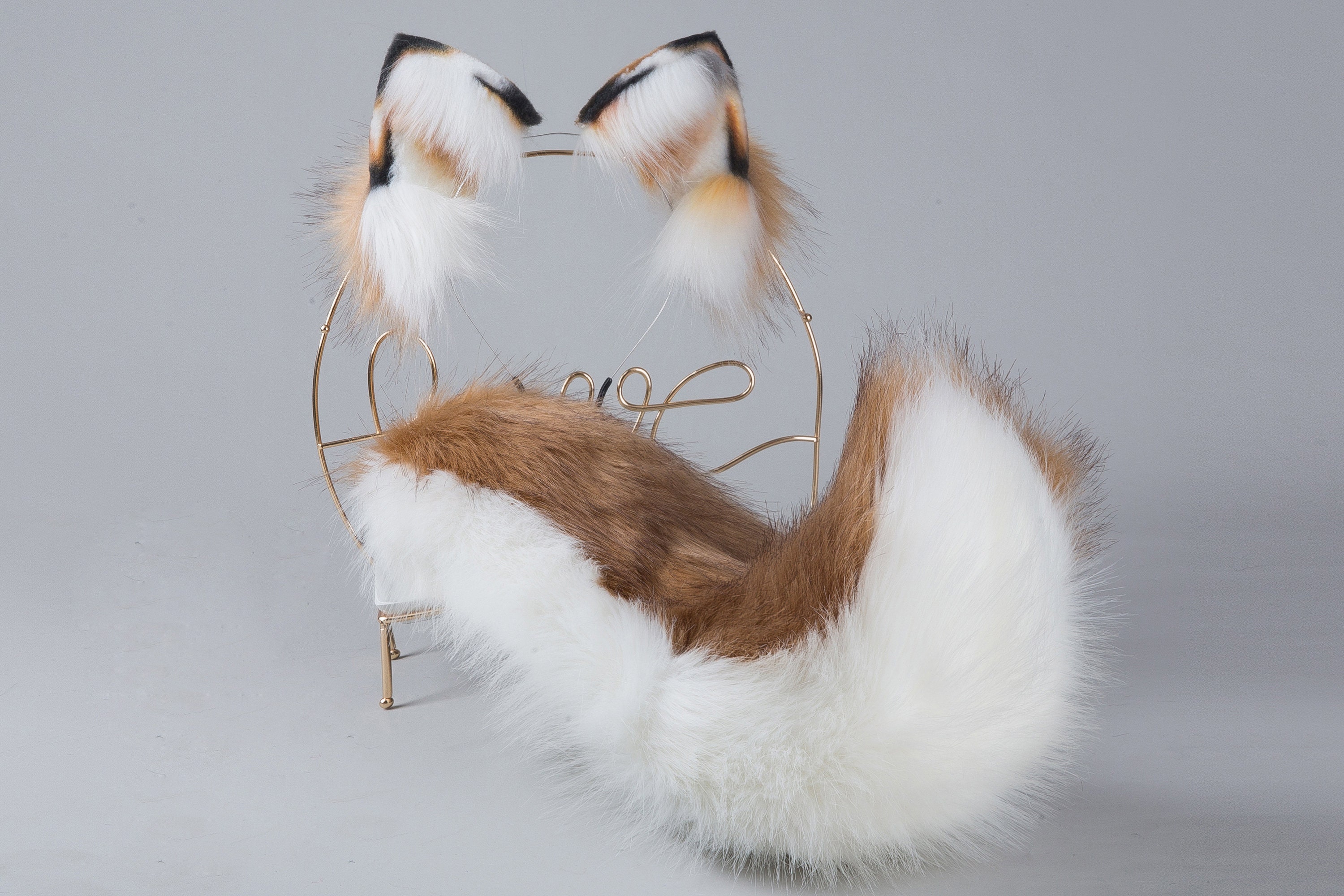 Faux Fur Fox Ear Neko Ear Cat Ear Headband Wolf Ear Kitten - Etsy