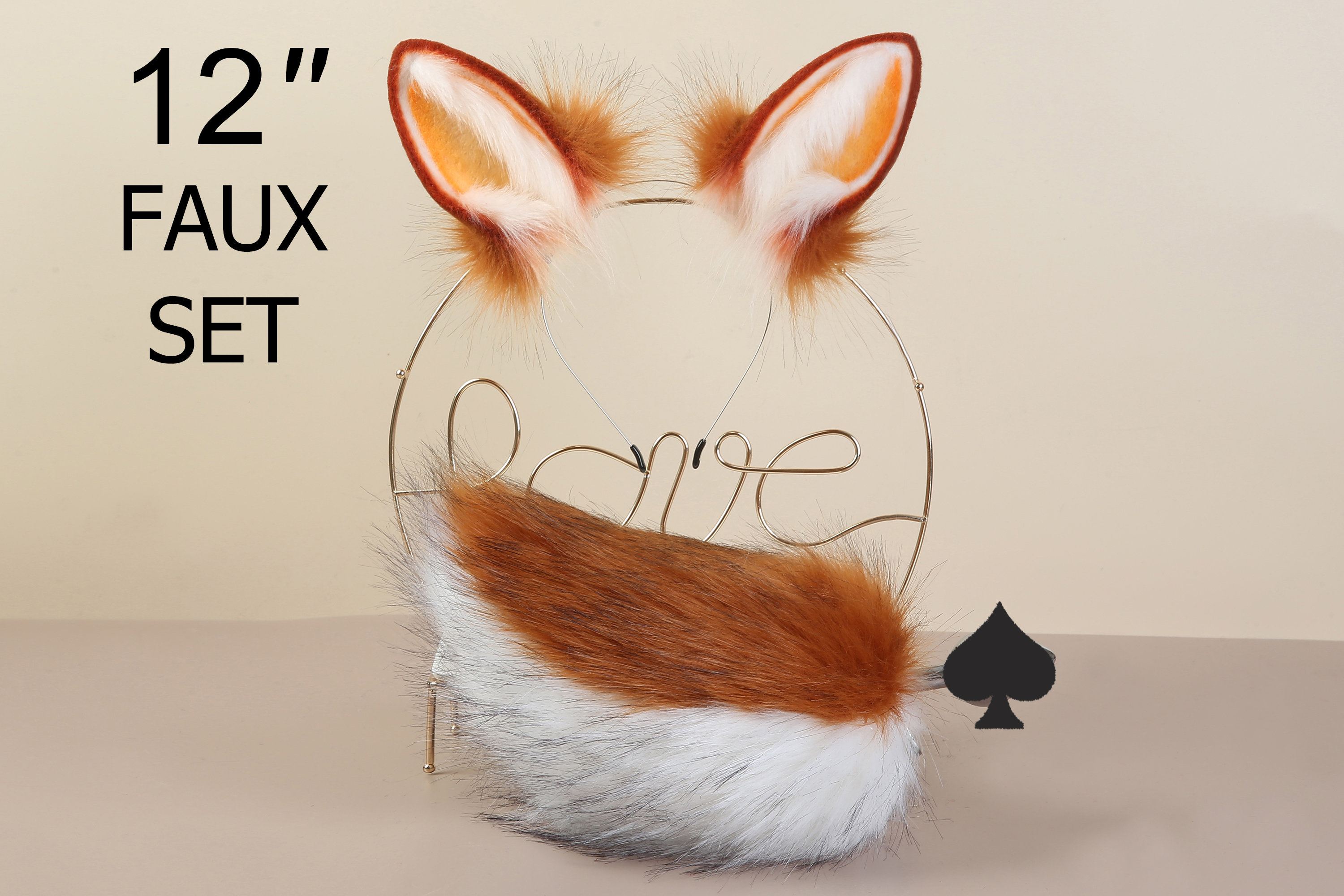 Brown White Bunny Tail Plug and Ear Set Rabbit Tail Butt Plug - Etsy