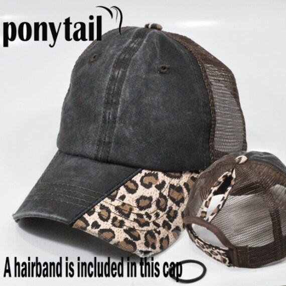 Leopard Grey Mesh Baseball Cap - Etsy