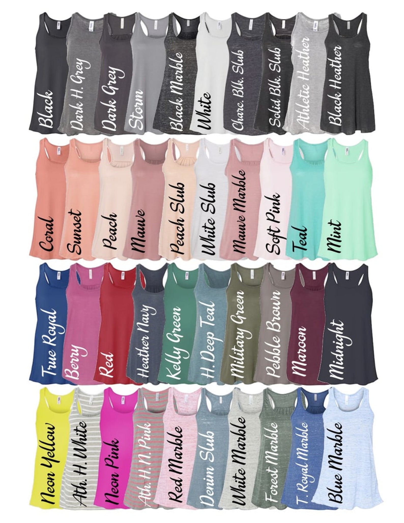 Bella Canvas Flowy Tanks Best Ladies Tank Ladies Fit Super Soft Tank - Etsy