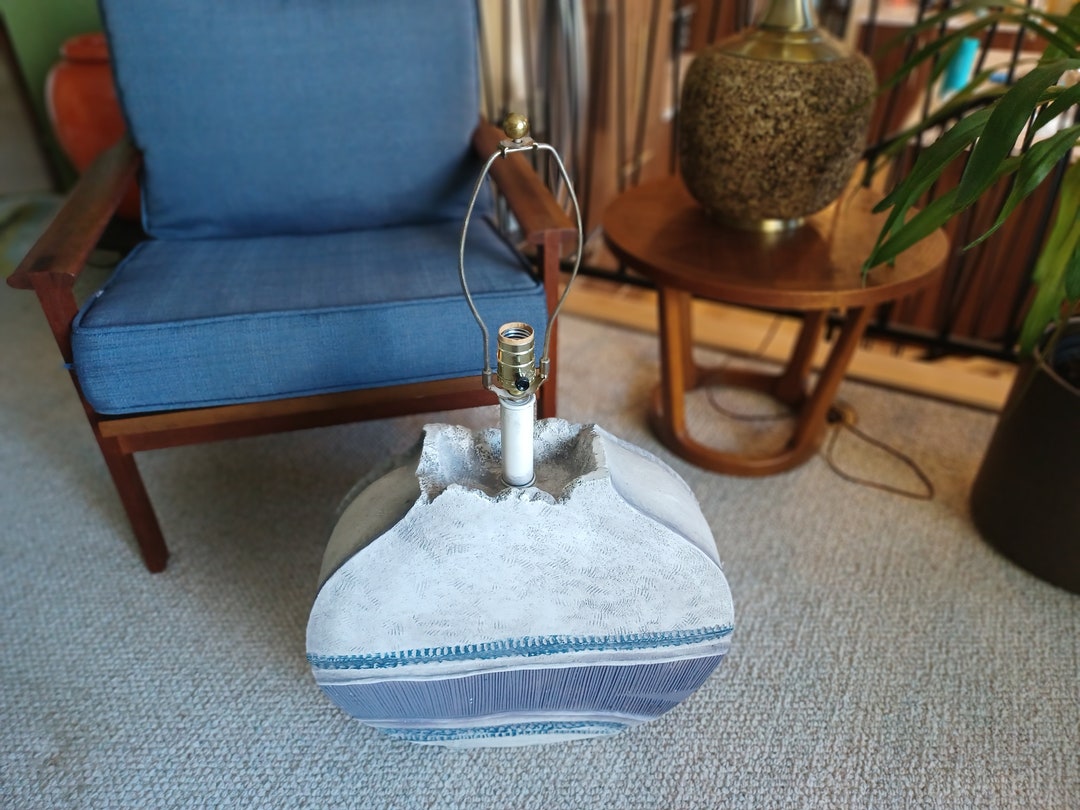 Vintage Bon Art 1989 Coastal Bohemian Southwest Plaster Ceramic Table ...