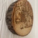 Original Woodburned Art "cowboy Campfire" Pyrography Art on Wood Slice ...